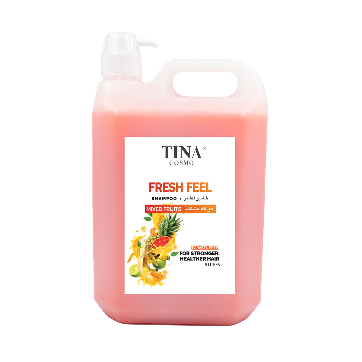 Tina Cosmo Shampoo Mixed Fruit 5L – Stylish Cosmetics